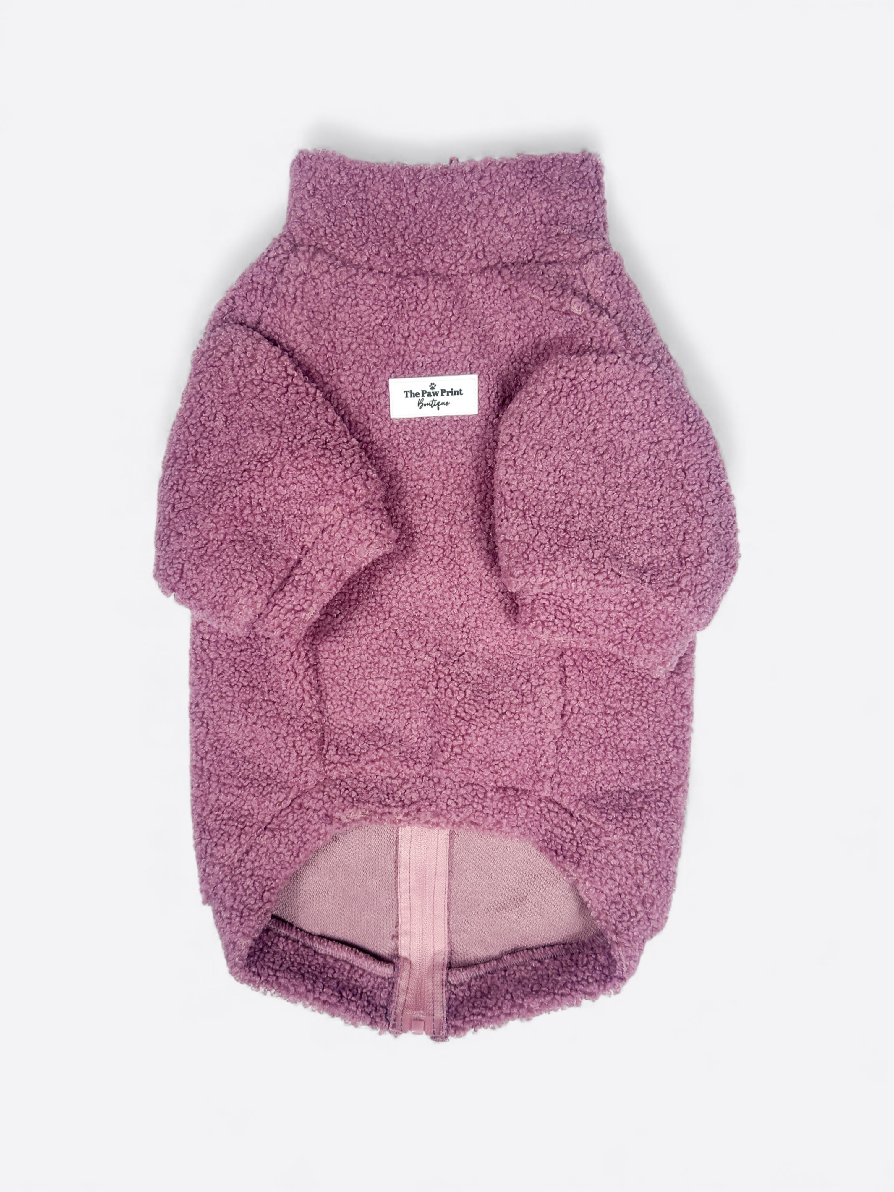 Teddy Fleece - Mauve – The Paw Print Boutique